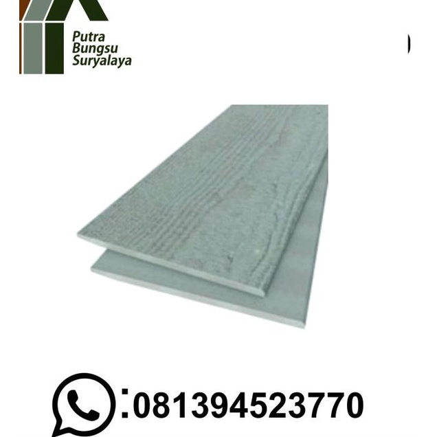 Jual List Plank/ Lisplang GRC Motif Kayu/ Polos 30 Cm x 3 Meter ...