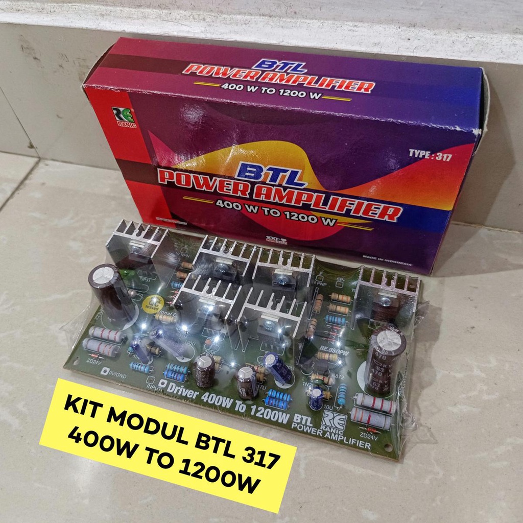 Jual Kit Driver BTL 400 to 1200W Type 317 Modul Power Amplifier Mono ...