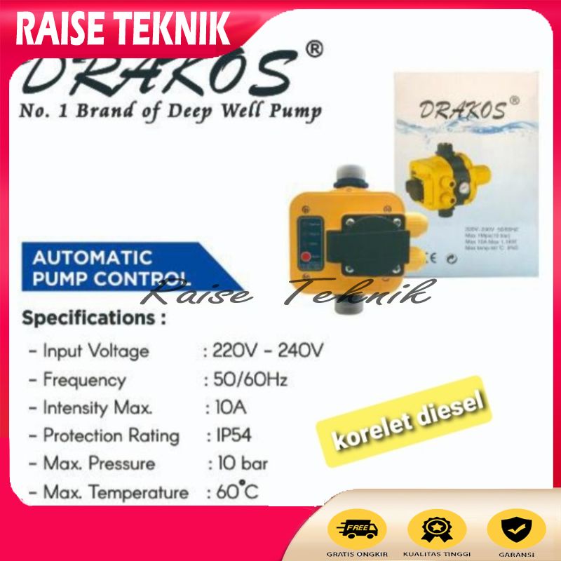 Jual AUTOMATIC PUMP CONTROL DRAKOS OTOMATIS POMPA DRAKOS | Shopee Indonesia