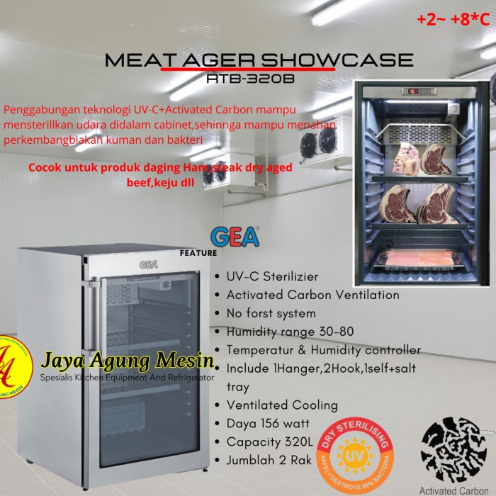 Jual Meat Ager Showcase RTB-320B GEA/ Mesin Dry daging segar RTB 320B GEA | Shopee Indonesia