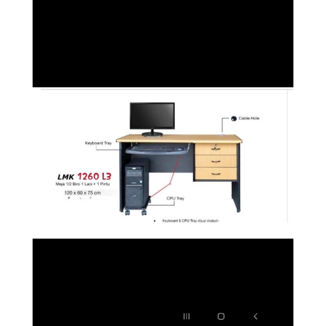 Jual Meja tulis atau meja komputer sesuai gambar barang asli ,ukuran ...