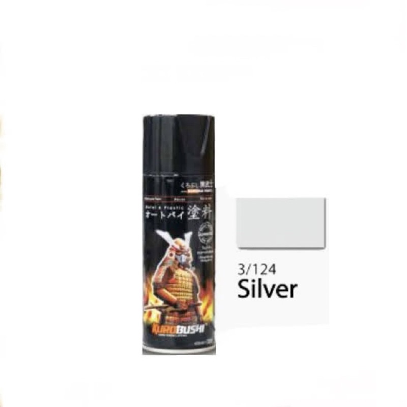 Jual CAT SEMPROT PERAK SILVER 3/124 SAMURAI PAINT 400ML | Shopee Indonesia