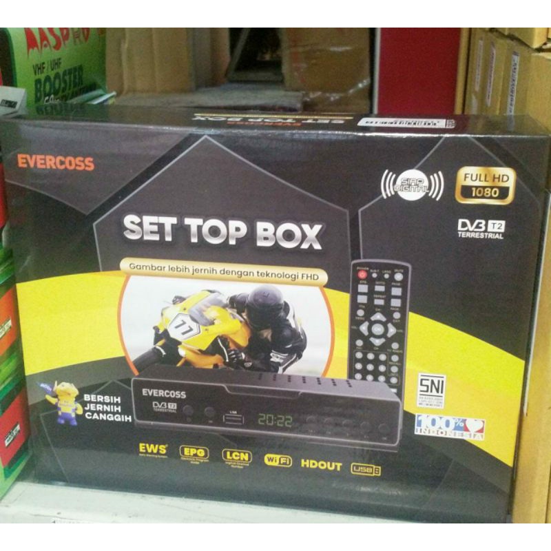 Jual SET TOP BOX DIGITAL MERK EVERCOSS | Shopee Indonesia