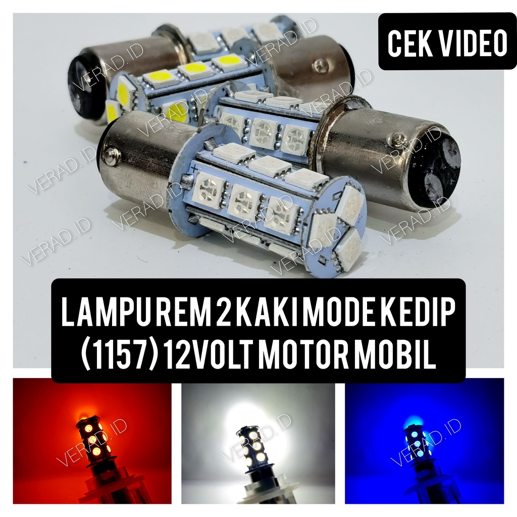 Jual LAMPU REM BAYONET 18 MATA 2 KAKI 1157 KEDIP FLASH 12 VOLT (HARGA ...