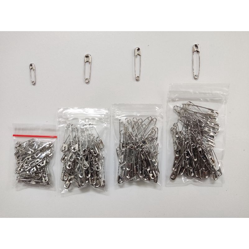Jual Peniti Premium Newey Silver Size Kecil Sedang Besar Safety Pins ...