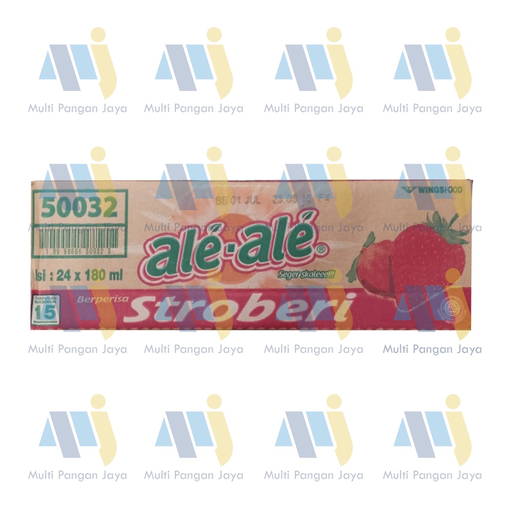 Jual MINUMAN ALE-ALE CUP STRAWBERRY 190 ML | Shopee Indonesia