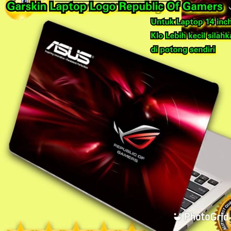 Jual Garskin Laptop 14 inch Skin Belakang Laptop Rog new model Stiker ...