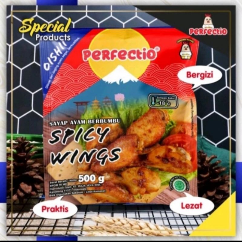Jual PERFECTIO SPICY WINGS 500gr | Shopee Indonesia