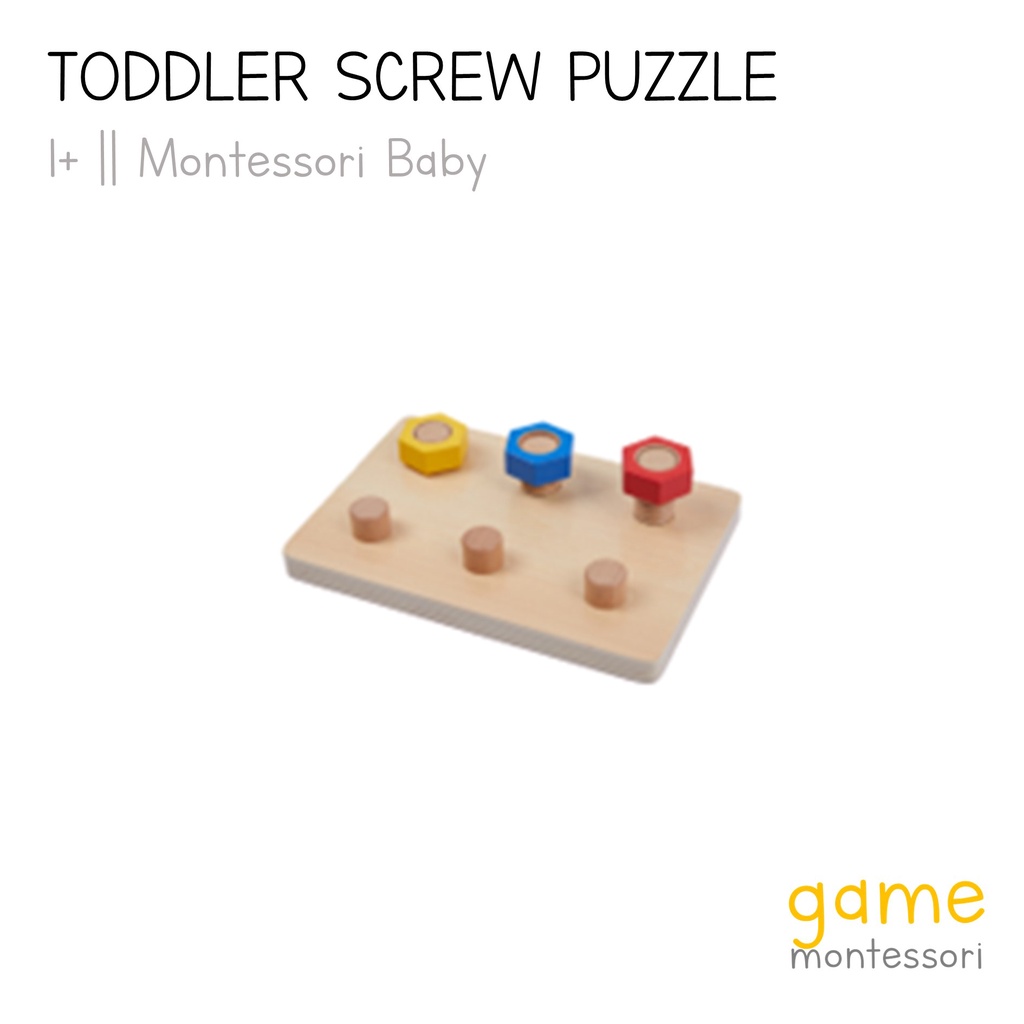Jual Game Montessori Toddlre Screw Puzzle | Shopee Indonesia