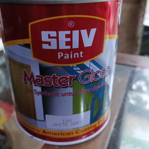 Jual cat besi putih dop/ Seiv white doff /black doff 1 kg - Hitam ...