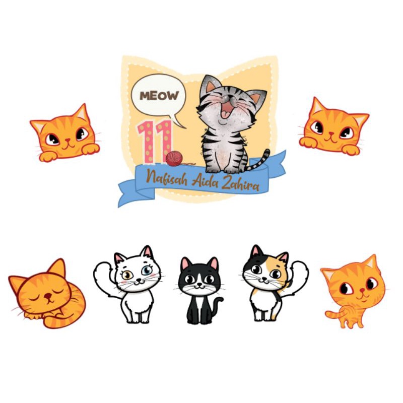 Jual cake topper KUCING | Shopee Indonesia