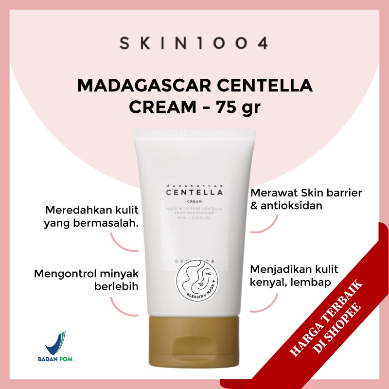 Jual SKIN1004 Madagascar Centella Asiatica Cream 75g | 30g | SKIN 1004 | Shopee Indonesia