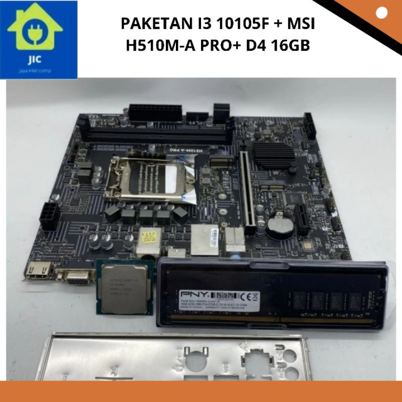 Jual PAKETAN I3 10105F + MSI H510 + D4 16GB | Shopee Indonesia