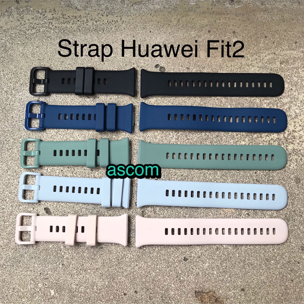 Jual Strap Huawei Fit 2 Tali Jam Tangan Huawei Fit2 Silicon Rubber ...