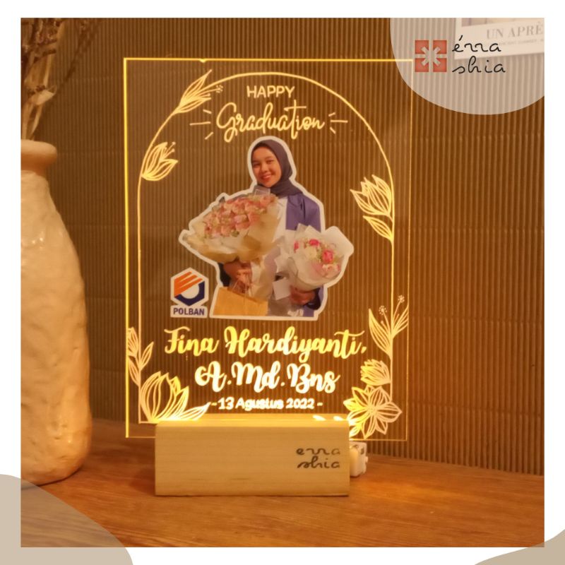 Jual errashia | Custom Akrilik LED Lettering with Photo/ Gift Box ...
