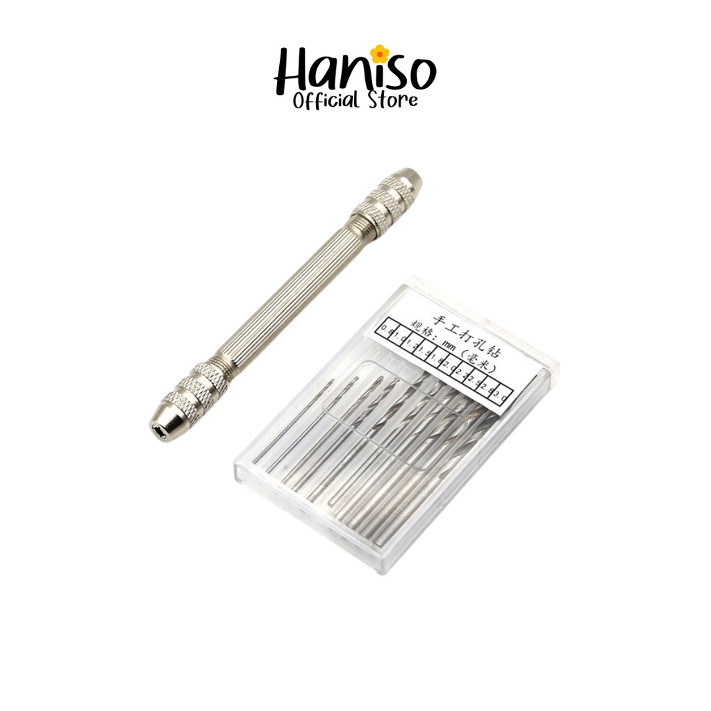 Jual Bor Mini Manual Hand Drill Aluminium Free 10 Mata Bor/Bor untuk ...