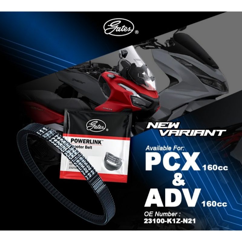 Jual V belt only Gates PCX 160/ADV 160(K1Z) | Shopee Indonesia
