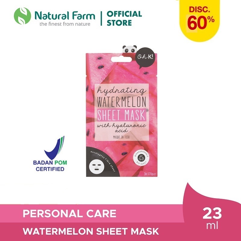 Jual Oh K! Watermelon Sheet Mask - Vitamin C (1X23 ml) (EXP : 03/23 ...