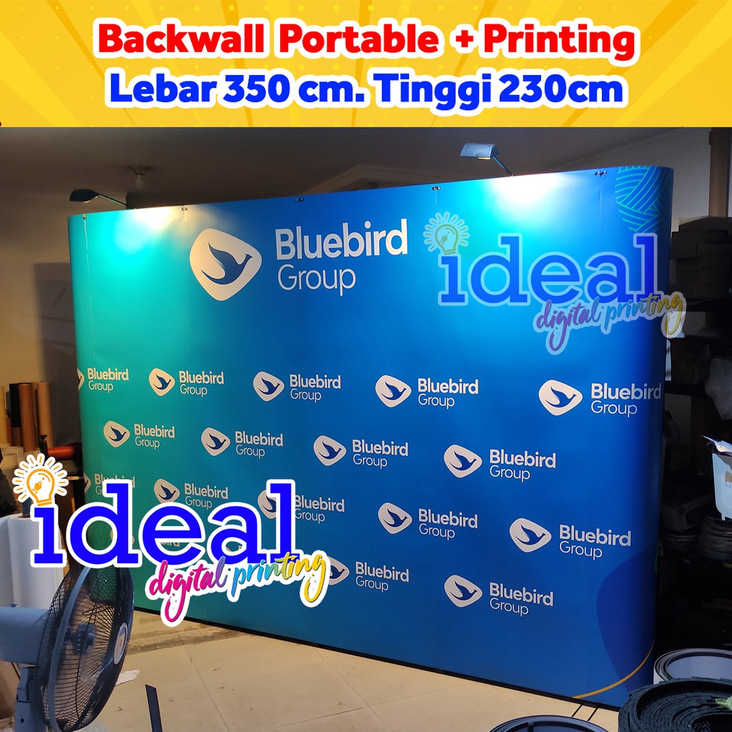 Jual Backwall modul 3x4 lurus + printing Backdrop seminar pameran ...