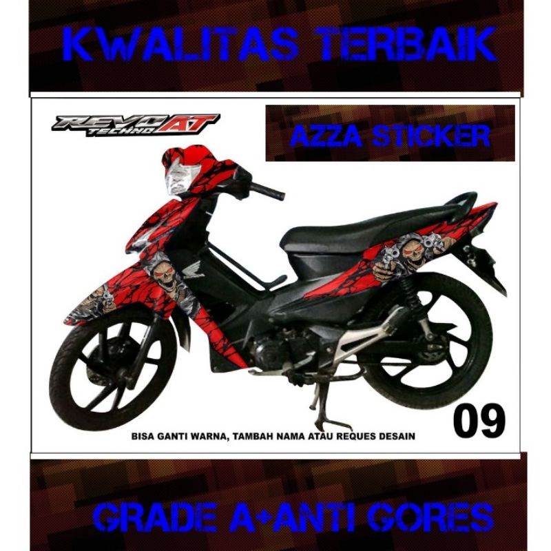 Jual Stiker Dekal Revo Tecno Decal Motor Revo Techno Full body Sticker ...