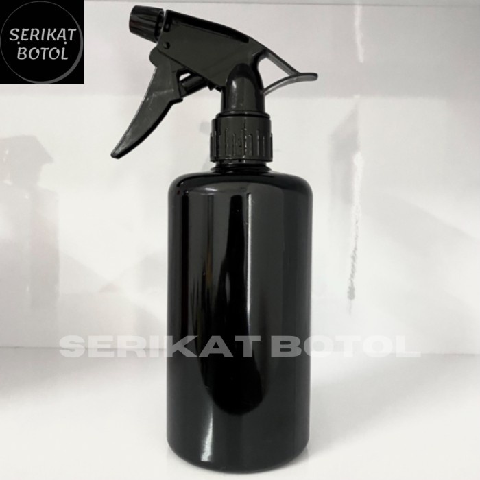 Jual BOTOL SPRAY 500ML PLASTIK TEBAL HITAM PET 500 ML TRIGGER TRIGER BLACK | Shopee Indonesia