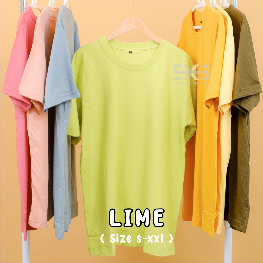 Jual Kaos Polos Kuning Lemon Cotton Combed 30s Kaos Polos Premium ...