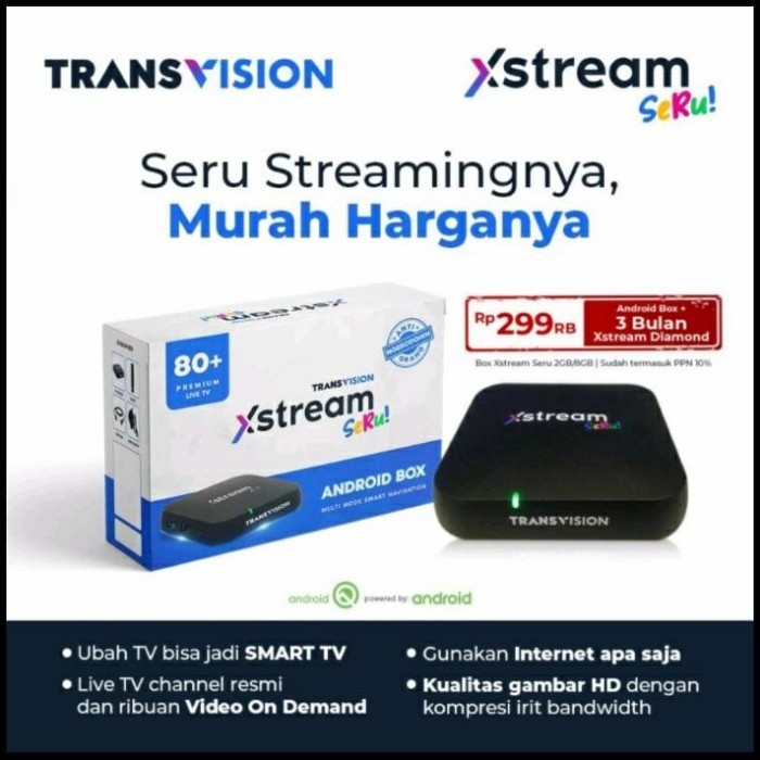 Jual Produk Terbaru (Stb 4Gb ) Transvision Xstream 2Nd Terbaru Garansi ...