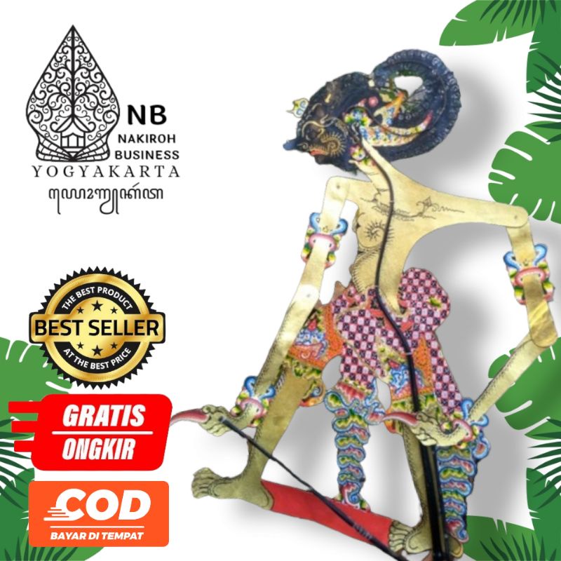 Jual Wayang Kulit Sapi ASLI Werkudoro/Werkudara Ukuran Standar Dalang ...