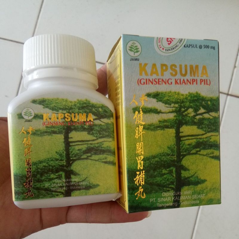 Jual Kapsuma Ginseng Kianpi Pil 60 Kapsul SKS @ 500mg - Obat Gemuk ...