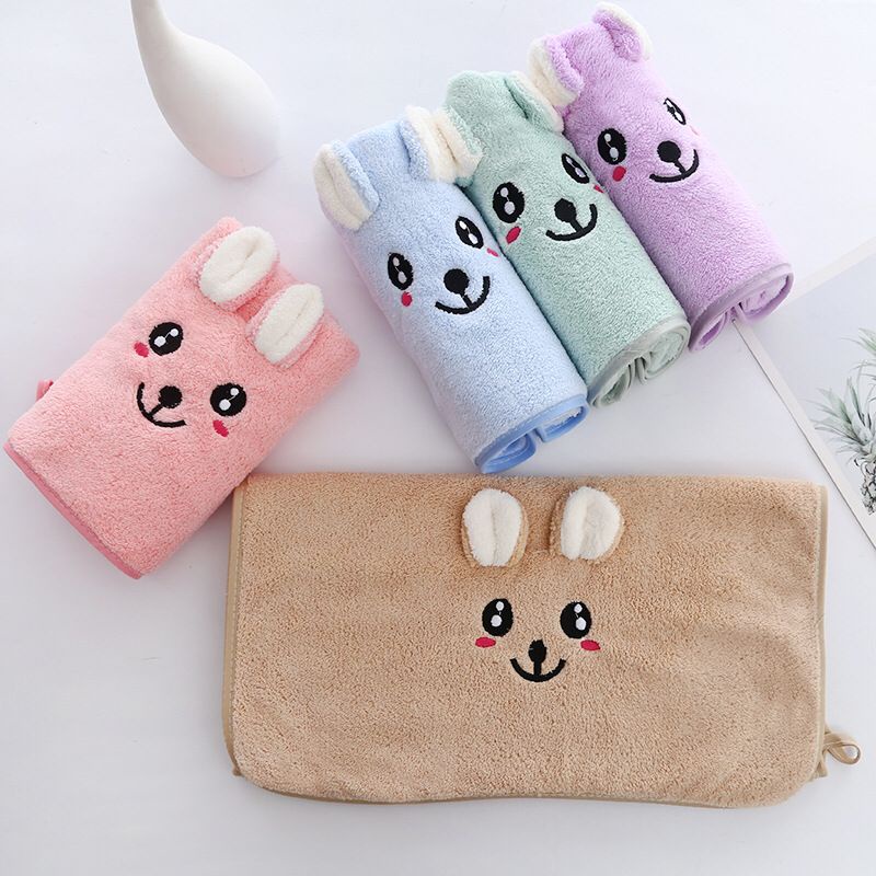 Jual handuk muka handuk sport lucu microfiber kuping timbul import ...