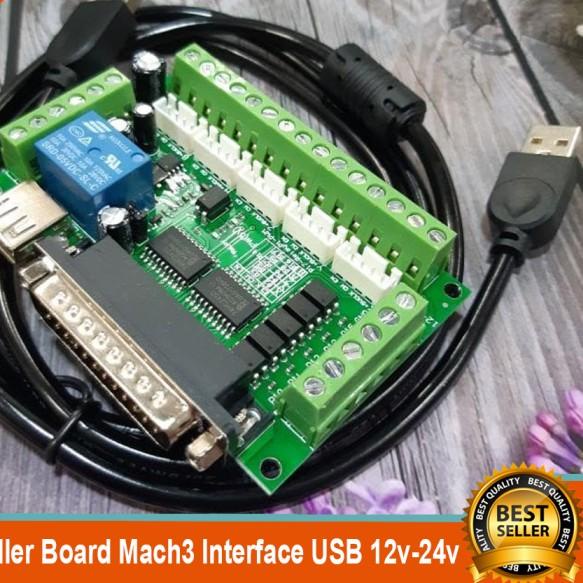 Jual New 5 Axis CNC Controller Board Mach3 Interface USB LPT 12v-24v ...