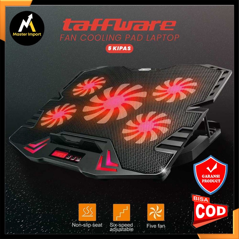 Jual Taffware FAN Cooling Pad Laptop 5 Kipas - K5 - PCLP | Shopee Indonesia