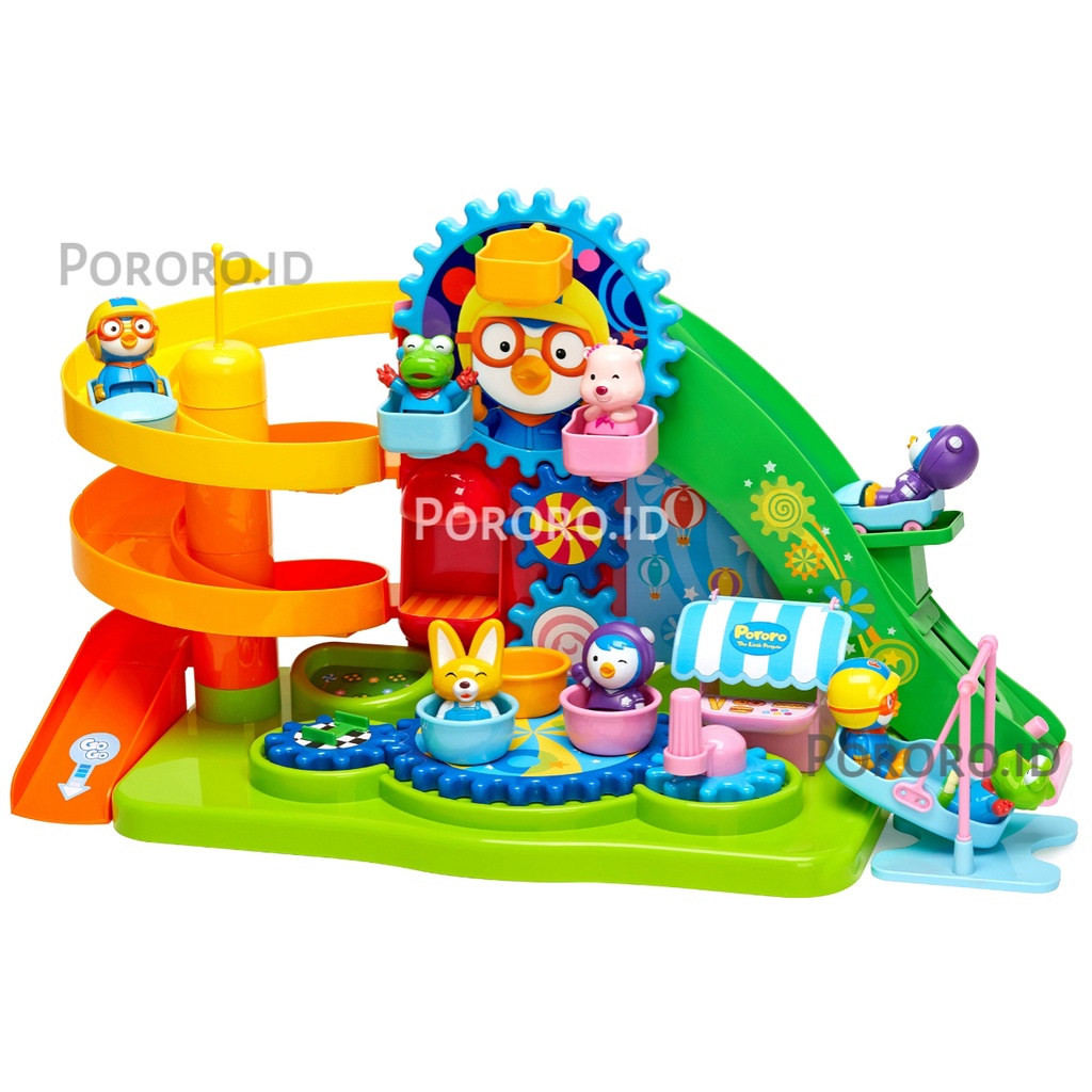 Jual Iconix Pororo The Litle Pinguin Amusement Park PRM 218149 Mainan ...
