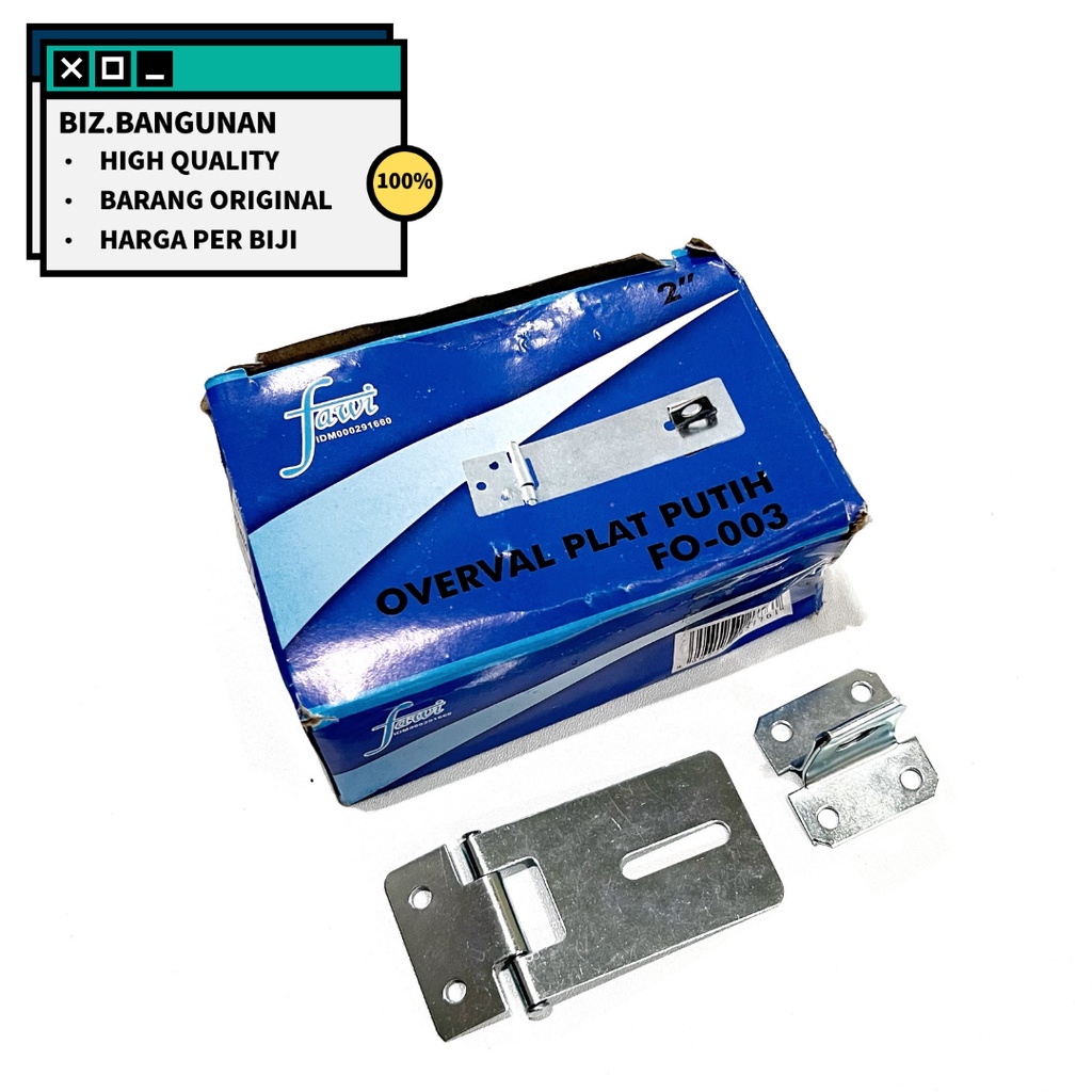 Jual OVERVAL PLAT 2" INCH - OVERPAL GRENDEL TEMPAT CANTOLAN GEMBOK ...