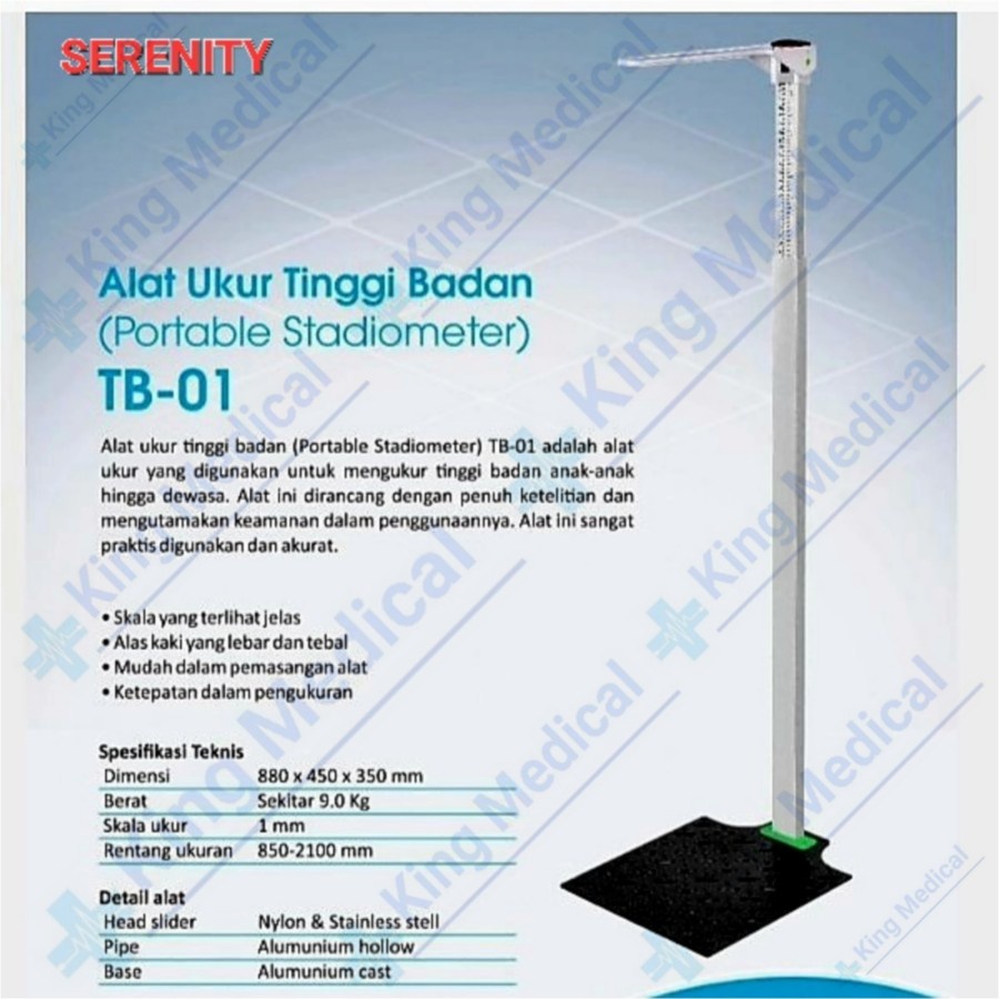 Jual Stadiometer Alat Ukur Tinggi Dewasa JUNGSON ECOSTA | Shopee Indonesia