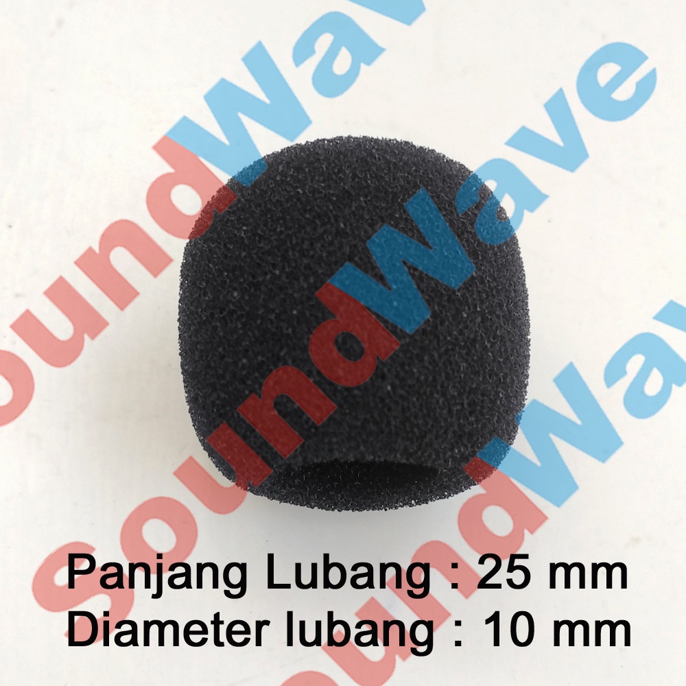 Jual BUSA MIC CLIP ON | FOAM MIK HEADSET | Panjang 25mm Diameter 10mm ...