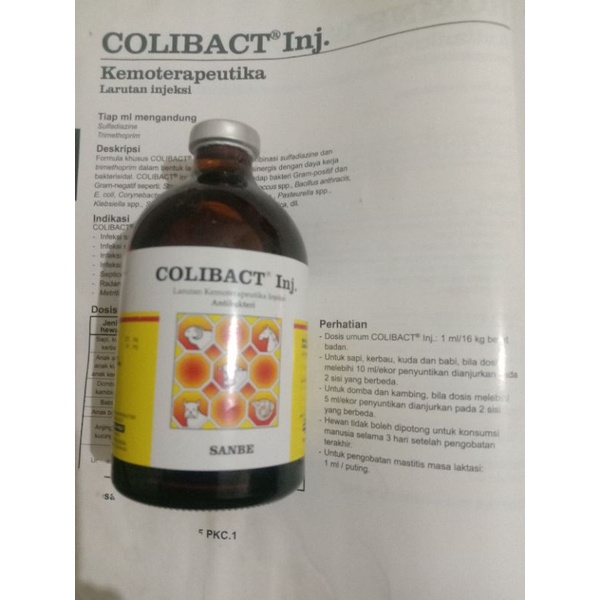 Jual COLIBACT INJEKSI 100 ML ( SANBE ) | Shopee Indonesia