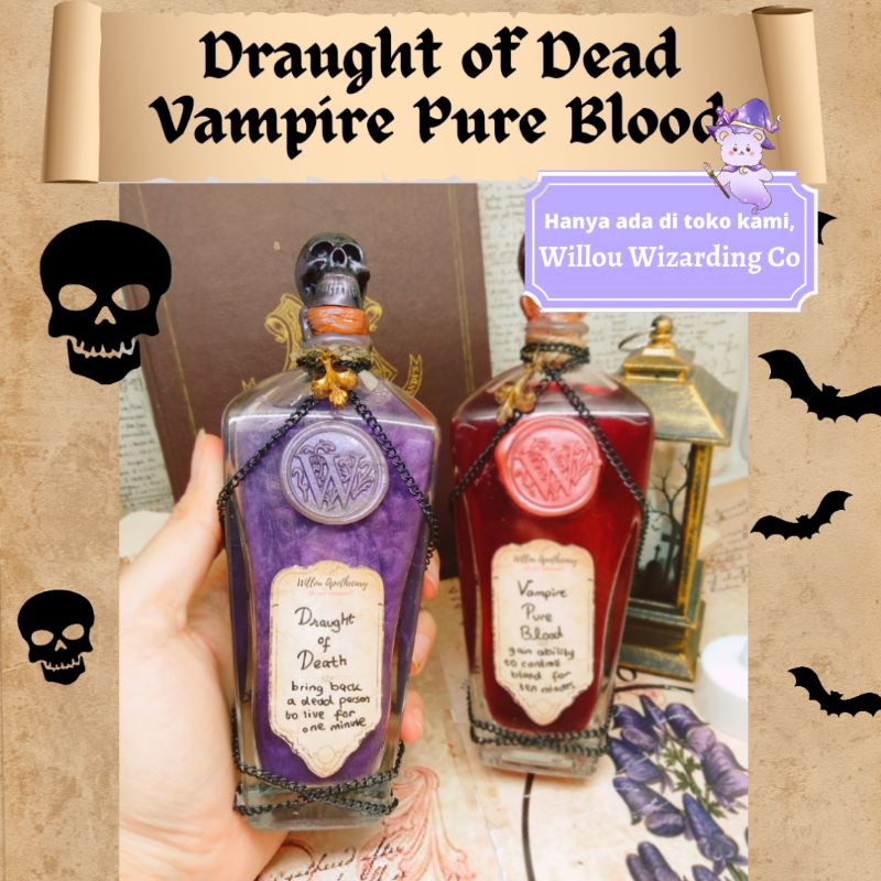 Jual Harry Potter Potion Magic Potion DRAUGHT OF DEAD VAMPIRE BLOOD ...