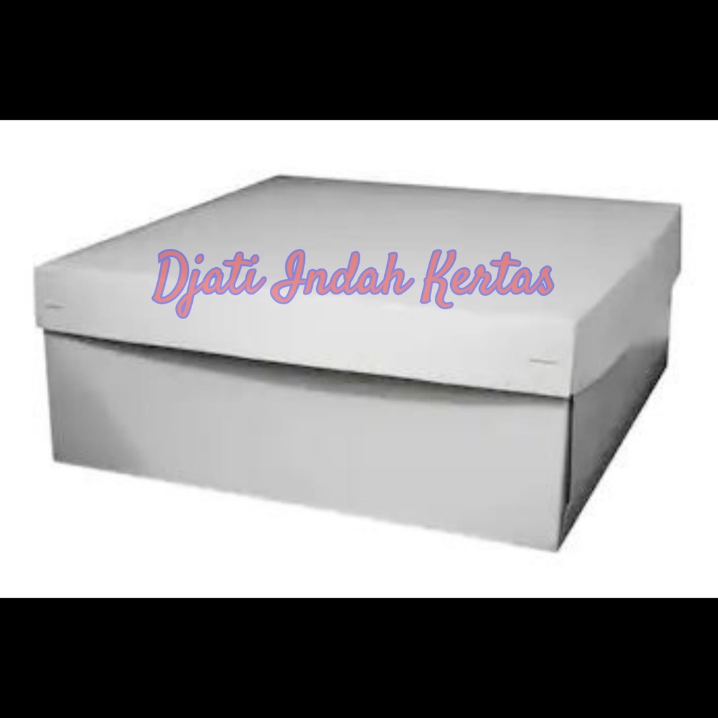 Jual Dus Snack/Dus Nasi Polos Warna Putih Uk. 18 x 18 x 7/310 PURA ...