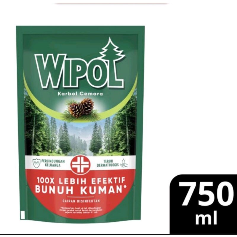 Jual Wipol sabun karbol pembersih lantai karbol cemara 750 ml | Shopee ...