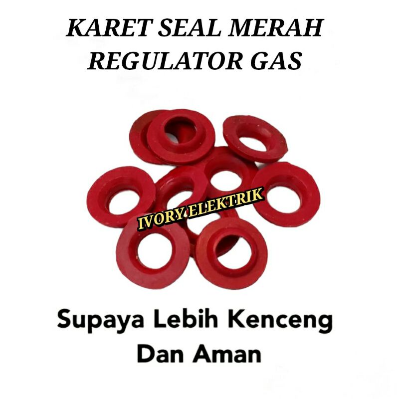 Jual KARET SEAL MERAH REGULATOR GAS ANTI BOCOR / SEAL REGULATOR MERAH ...