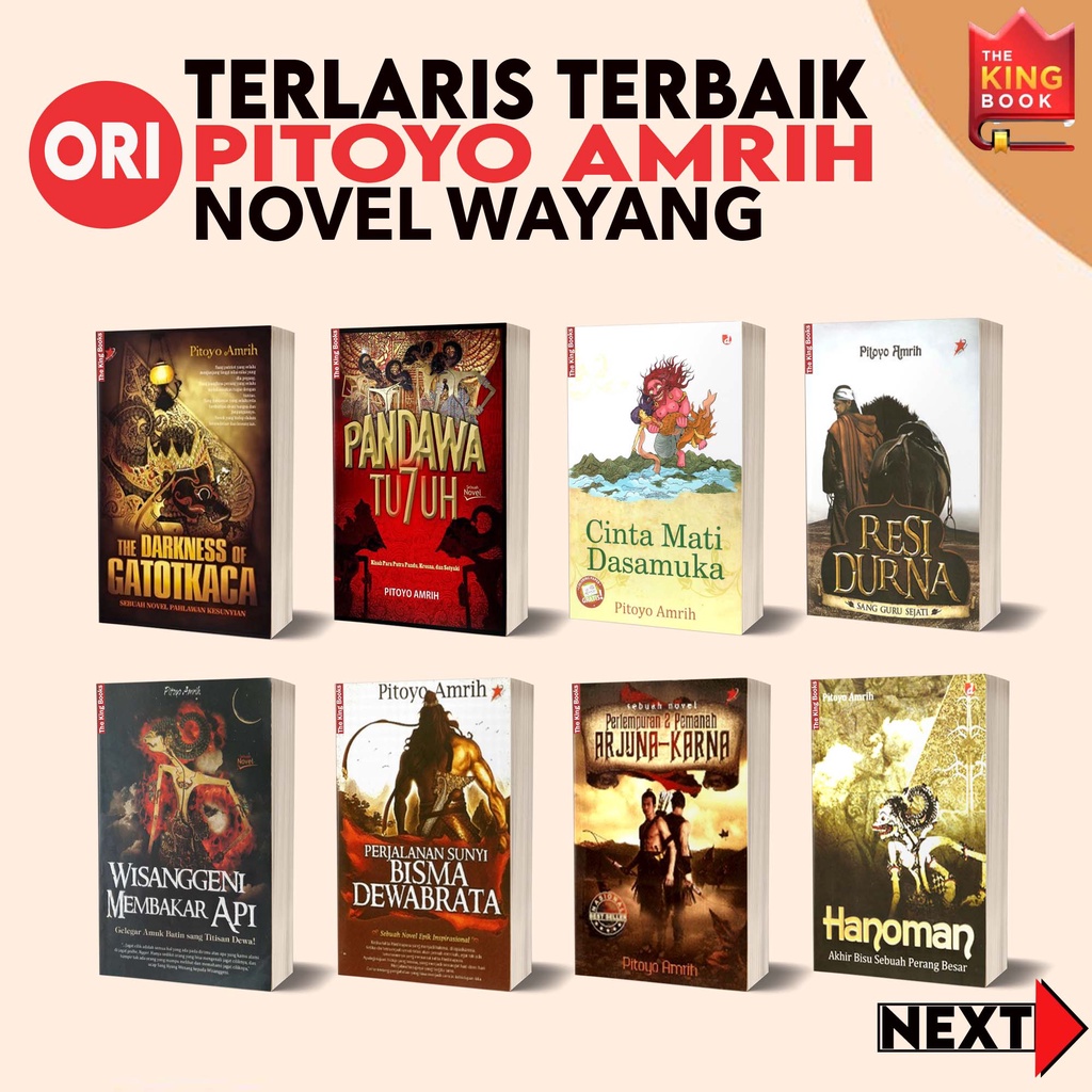 Jual Paket Lengkap Koleksi 12 Buku Novel Wayang Pitoyo Amrih Rama Sinta ...