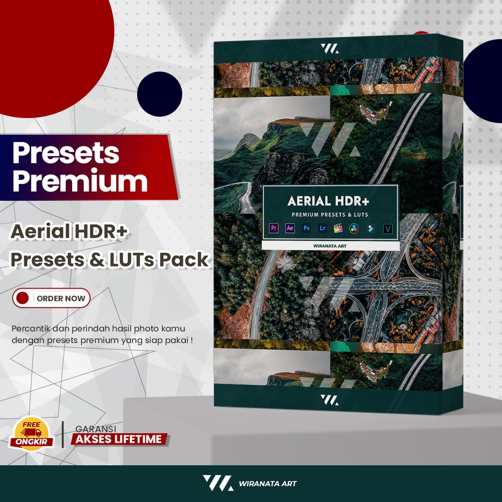 Jual Aerial HDR - Premium Presets Lightroom Foto dan Video LUT LUTs VN Android IOS & PC | Shopee ...