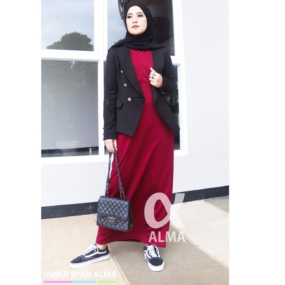 Jual STOCK TERBATAS INNER SPAN DRESS SIMPLE | SIZE S M L XL XXL 3792 ノ ...