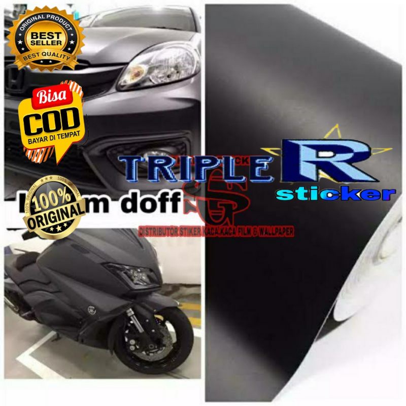 Jual stiker skotlet/stiker mobil/ stiker motor/ stiker hitam doff ...