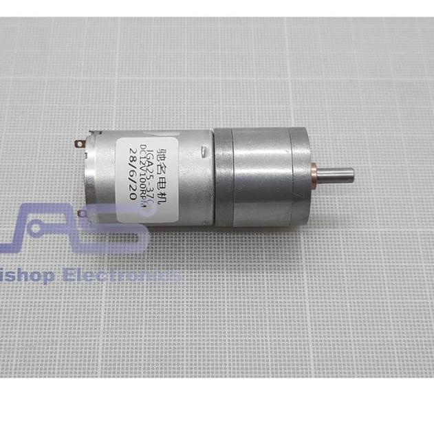 Jual High Torque Motor DC 25GA370 12V 100RPM | Shopee Indonesia