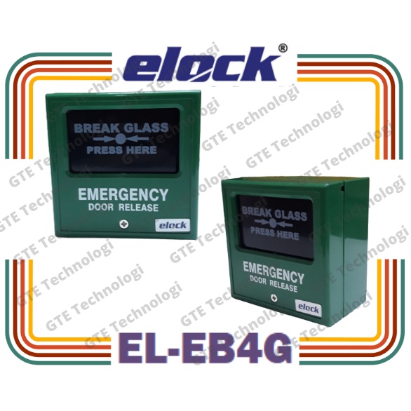 Jual ELOCK EL-EB4G Emergency Break Glass Door Release For ACCESS ...