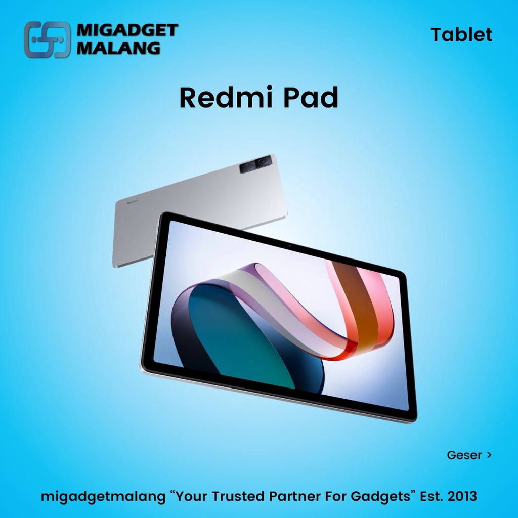 Jual Tablet Tab Xiaomi Redmi Pad 2022 WiFi 5 GHz Pelajar 6/128 Garansi ...