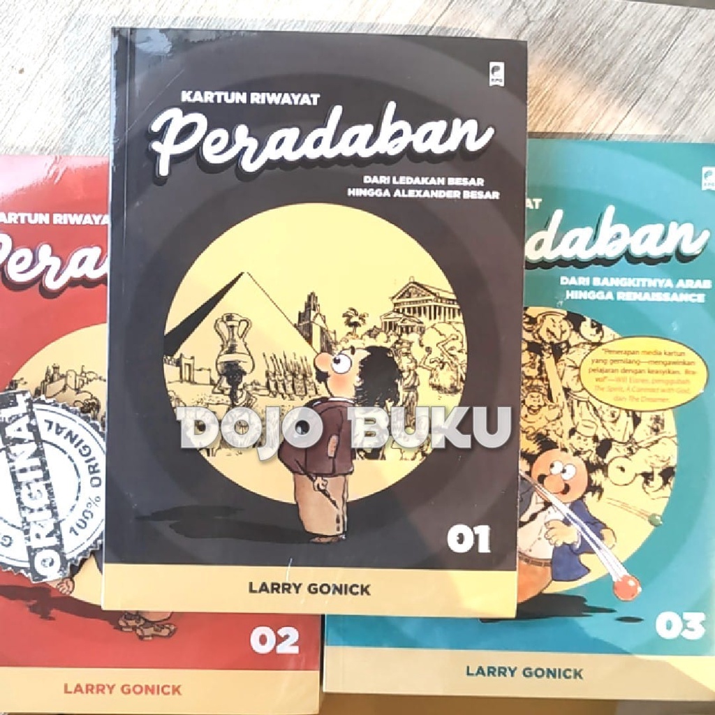 Jual Seri Kartun Riwayat Peradaban Jilid I, II & III Larry Gonick ...
