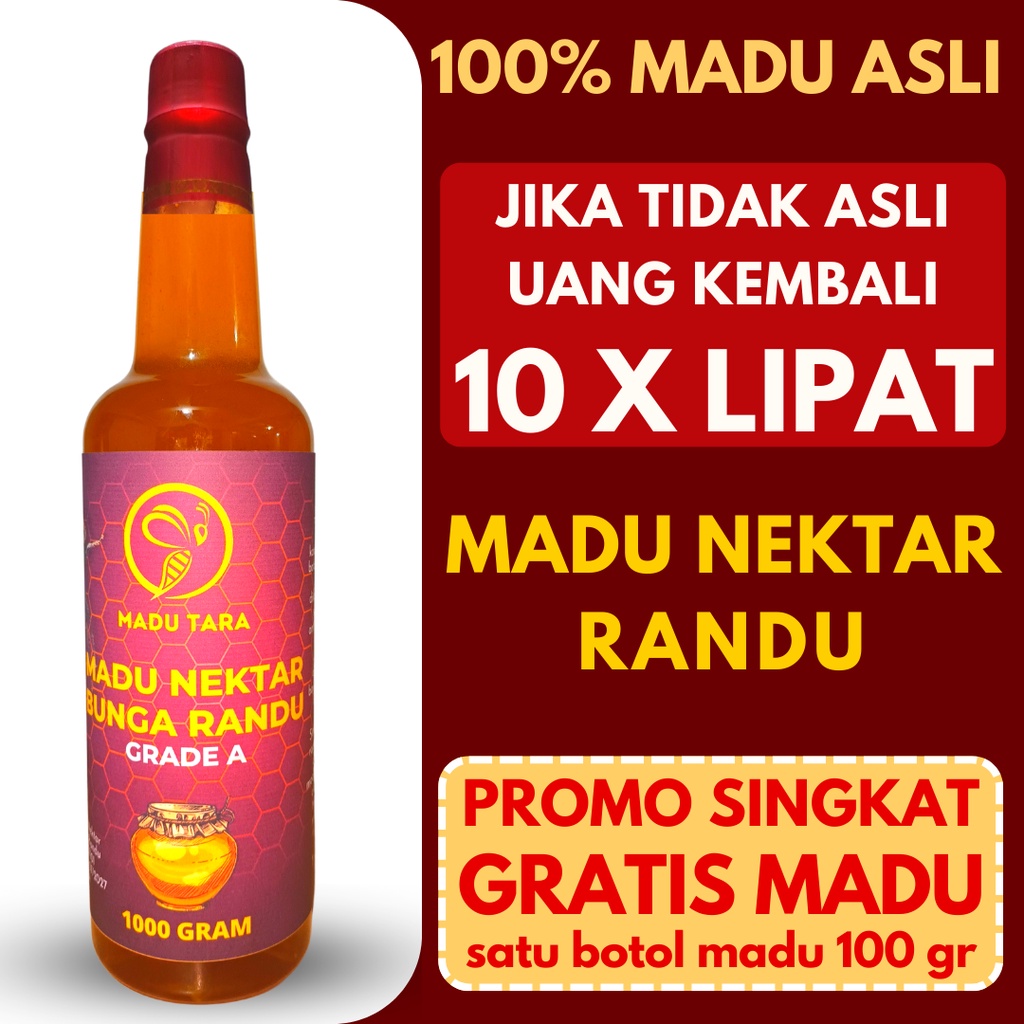 Jual MADU NEKTAR BUNGA RANDU 100%ASLI MENTAH MURNI RAW PURE HONEY MADU ...
